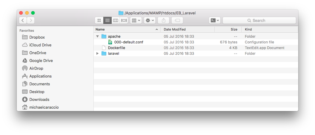 Docker + Laravel + PHP7 + AWS Elastic Beanstalk